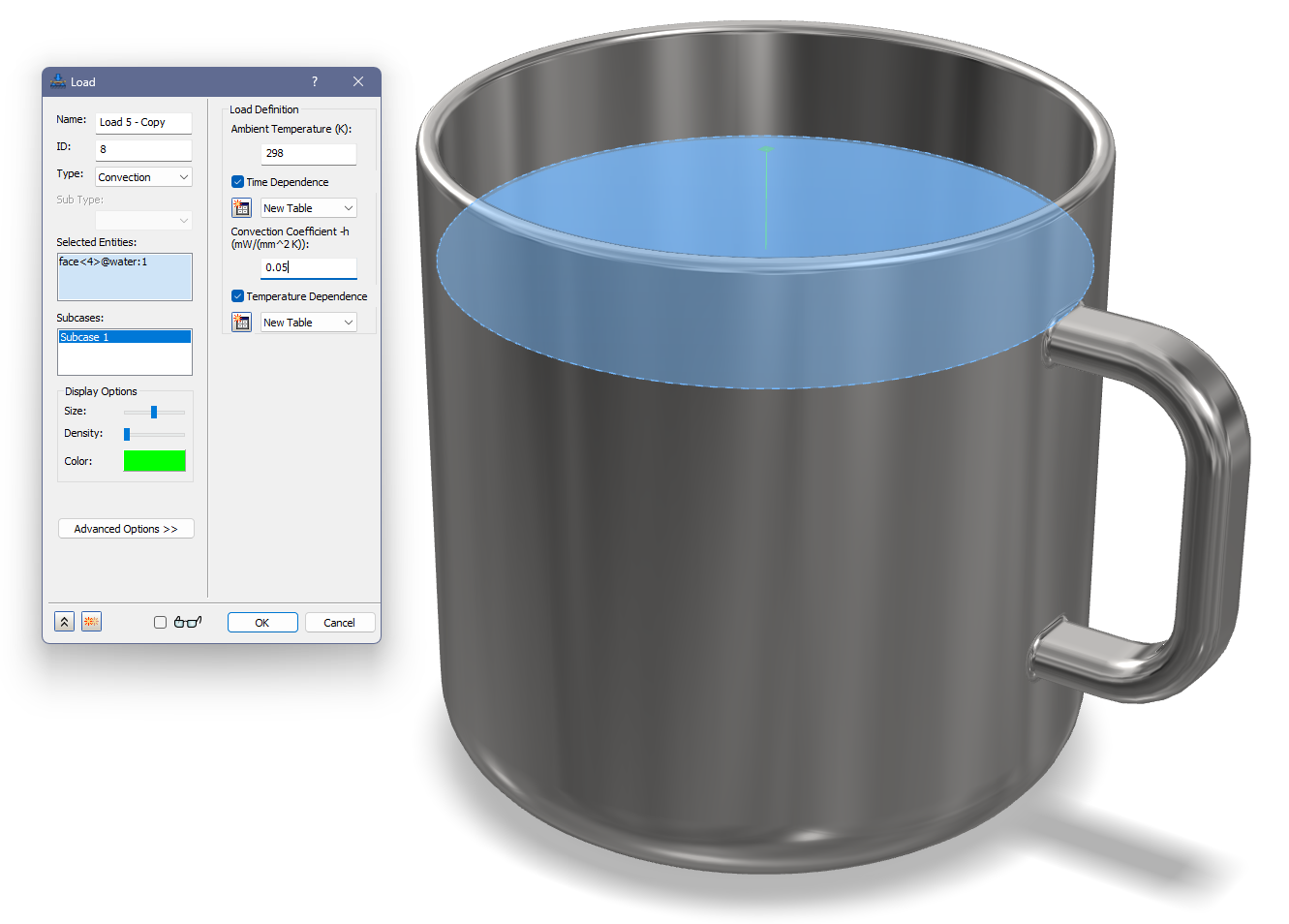 Solved: Transient heat transfer simulation help: Mug of water (beginner) - Autodesk Community