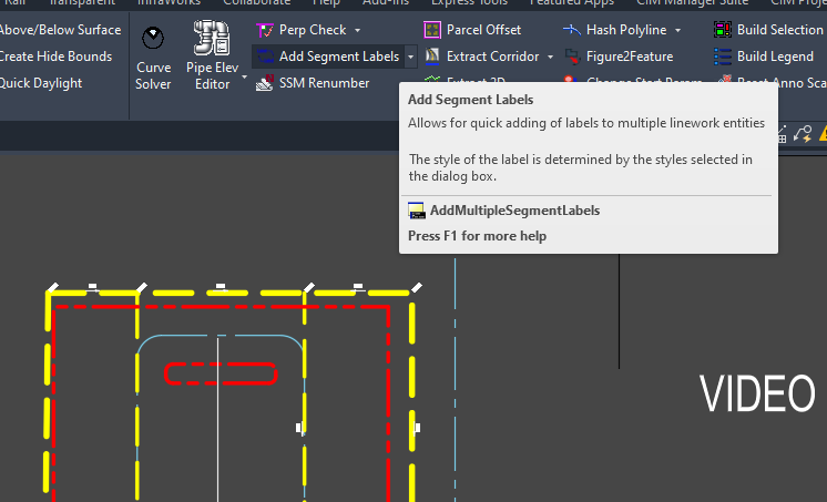 want to label distances on feature lines by swiping several at a time versus selecting one at a ...