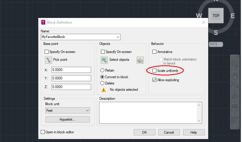 Scale in one direction without block - Autodesk Community