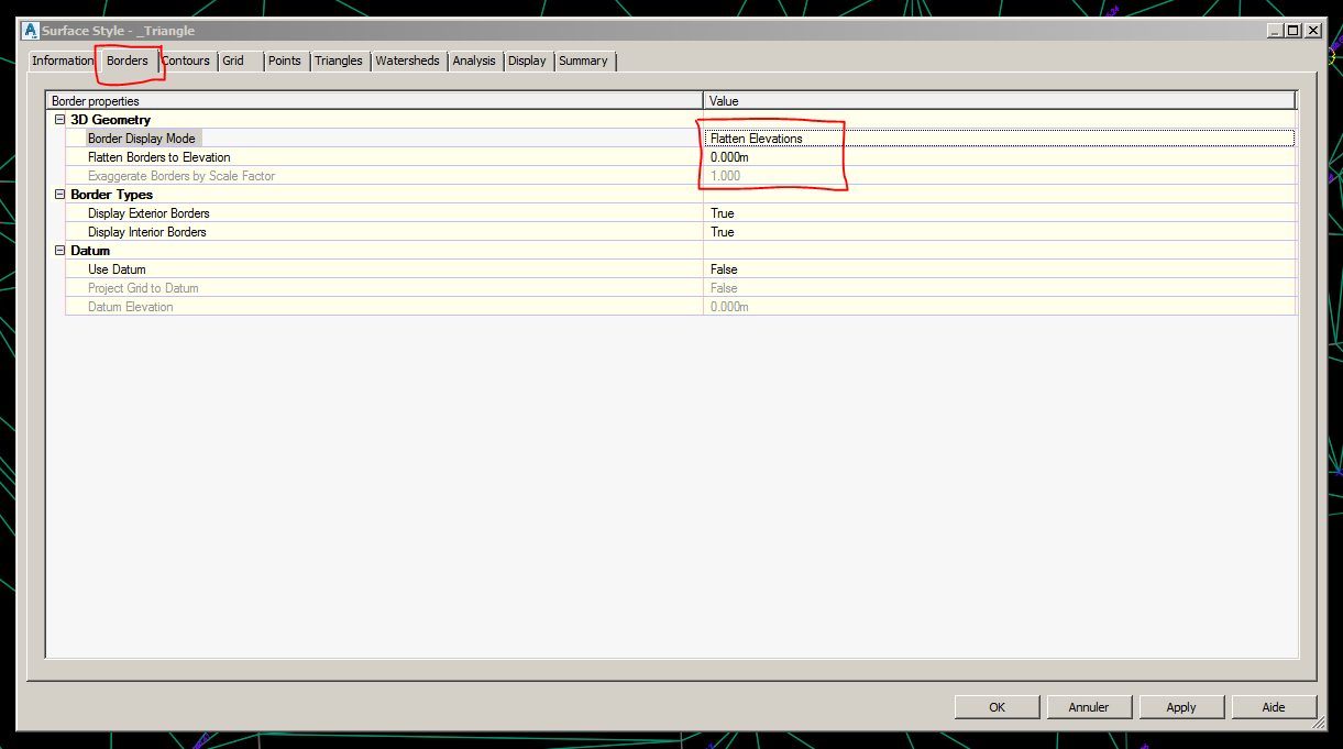 Solved: "Finding Borders..." working with DEM surface created from tif ...