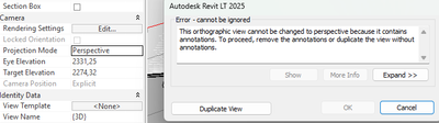 Solved: Can't Change to Orthographic Projection - Autodesk Community
