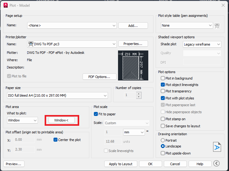 Solved: Macro command for plot in model. - Autodesk Community