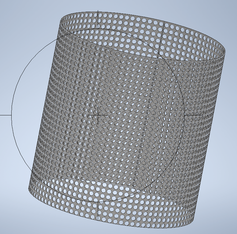 Solved: Perfrorated part with a "large" N of holes in a pattern - Autodesk Community