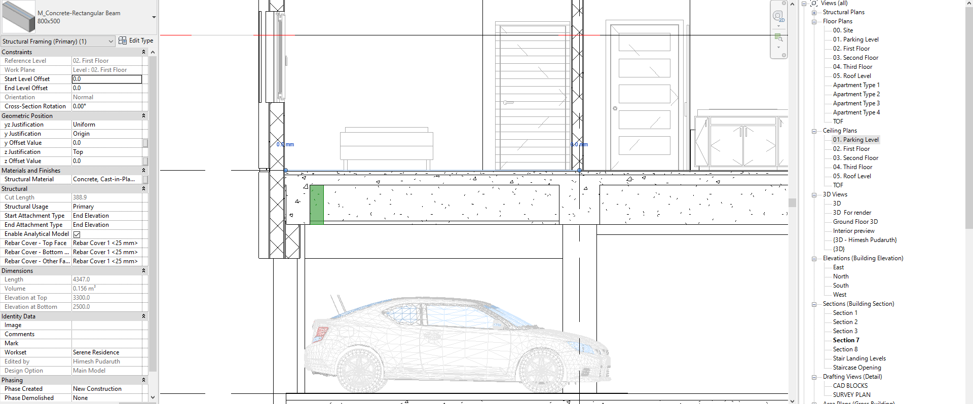 Solved: When extending concrete beams past a certain point it cuts the ...