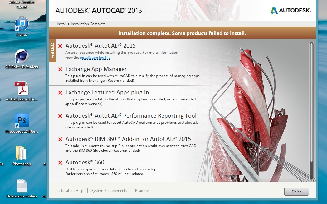 Autocad 2015 Failed Installation Autodesk Community