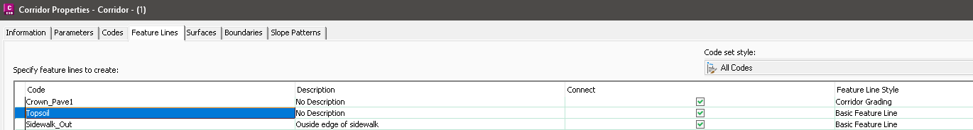 Solved: Corridor Featurelines not created for Subassembly - Autodesk Community