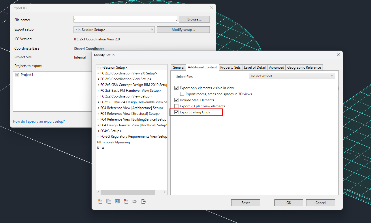 Make ceiling grids actual grids and not part of the material - Autodesk ...