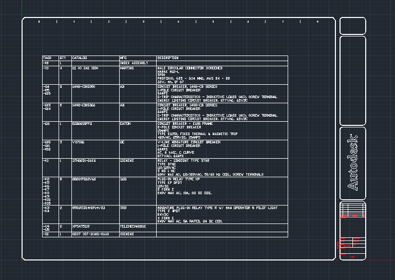 Solved: Bill of materials on several sheets - Autodesk Community
