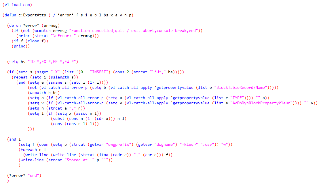 Solved: export visibility and attribute to excel - Autodesk Community