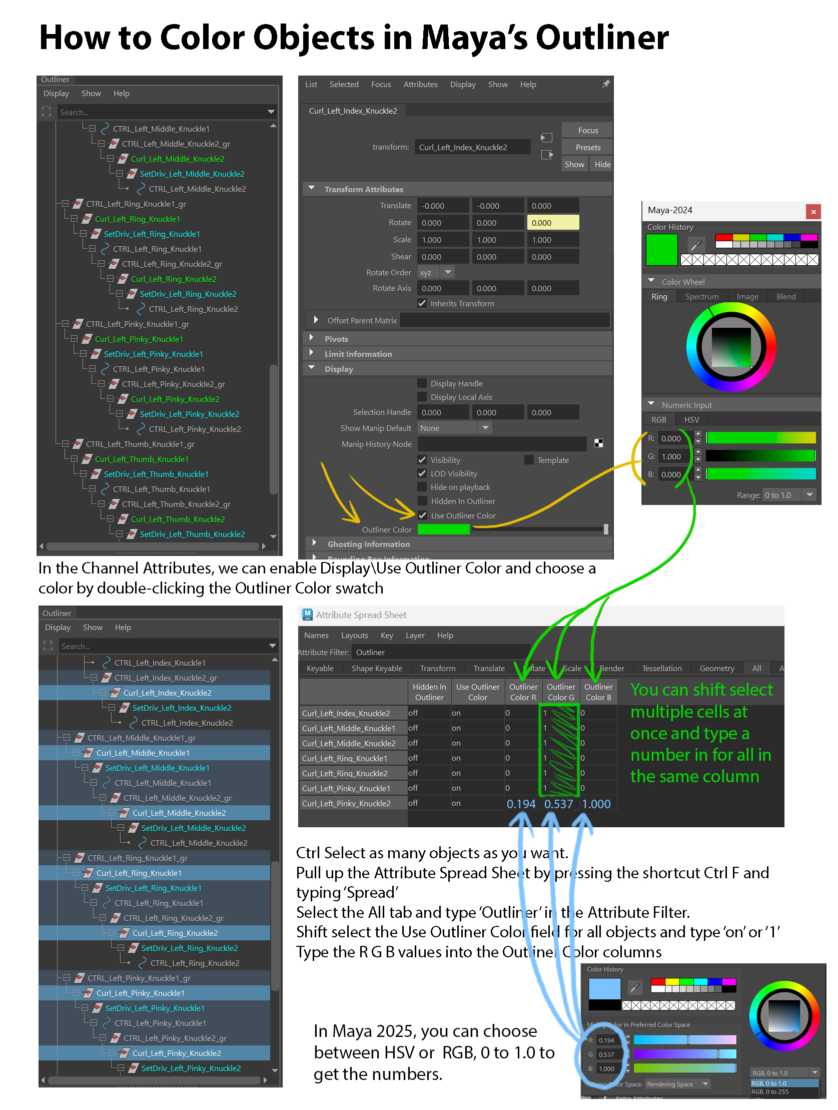 outliner colors - Autodesk Community