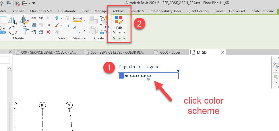 How to change Revit Color Fill Legend default text - "No colors defined"? - Autodesk Community