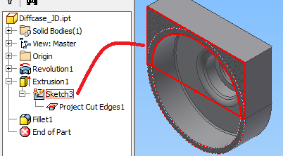 Solved: How to extrude around a part - Autodesk Community