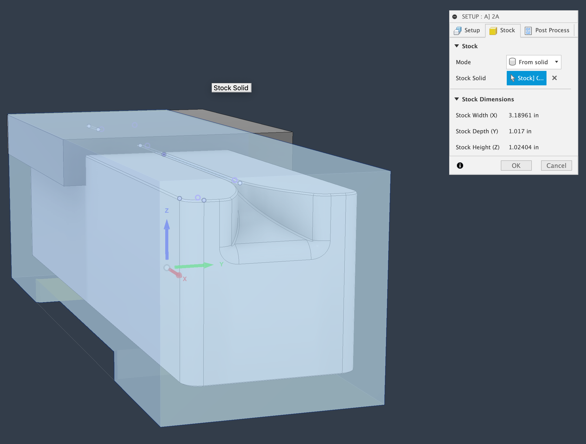 Solved: Stock setup causing 3D Adaptive to leave extra stock - Autodesk Community