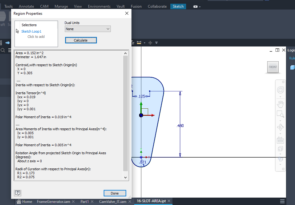 Solved: Calculate area of a sketch - Autodesk Community