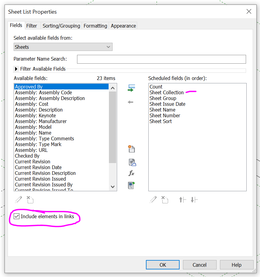 Sheet Collection - Sheet Index Filter - Autodesk Community