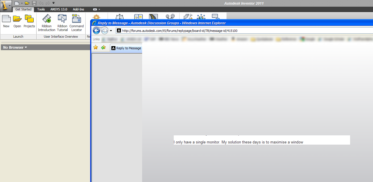 Disappearing Dialog Boxes in Inventor 11 - Autodesk Community