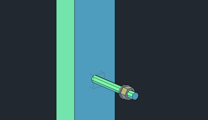 How do I add a 5/8" dia welded threaded rod to the side of a Column ...