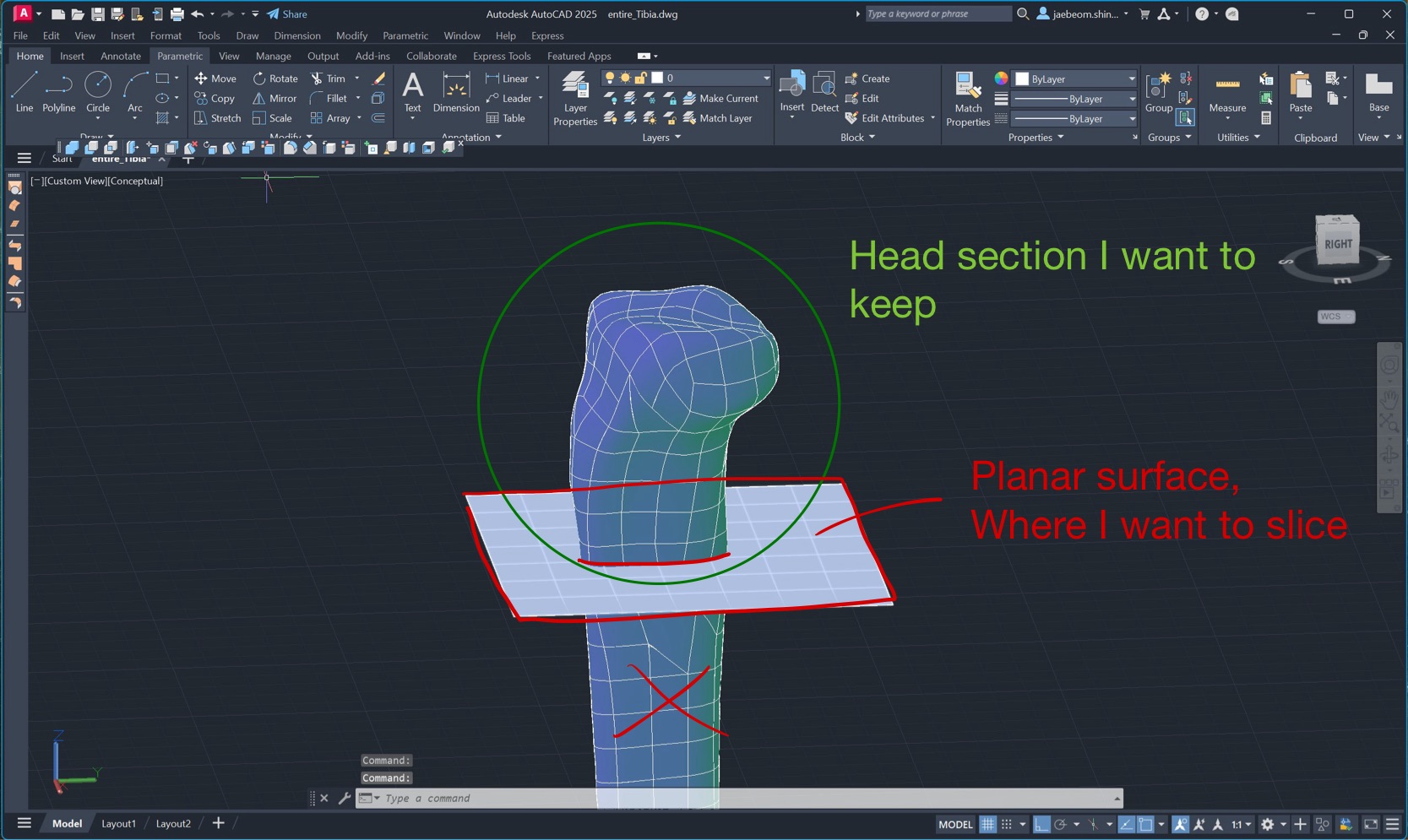 Problem slicing a complex 3D-Shell Model and filling it up to become solid - Autodesk Community