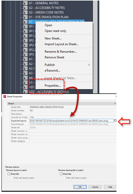 sheetset loses link when changing the name of folder of drawing - Autodesk Community