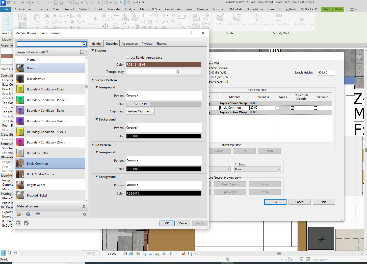 Solved: How to Create a Solid Black Appearance for Walls in a Color-Filled Plan in Revit ...