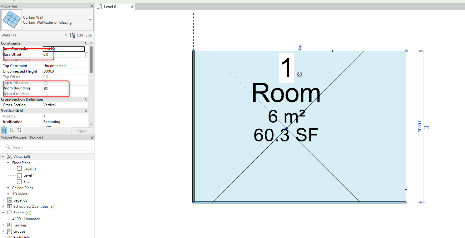Curtain walls dont seperate the rooms like other walls - Autodesk Community
