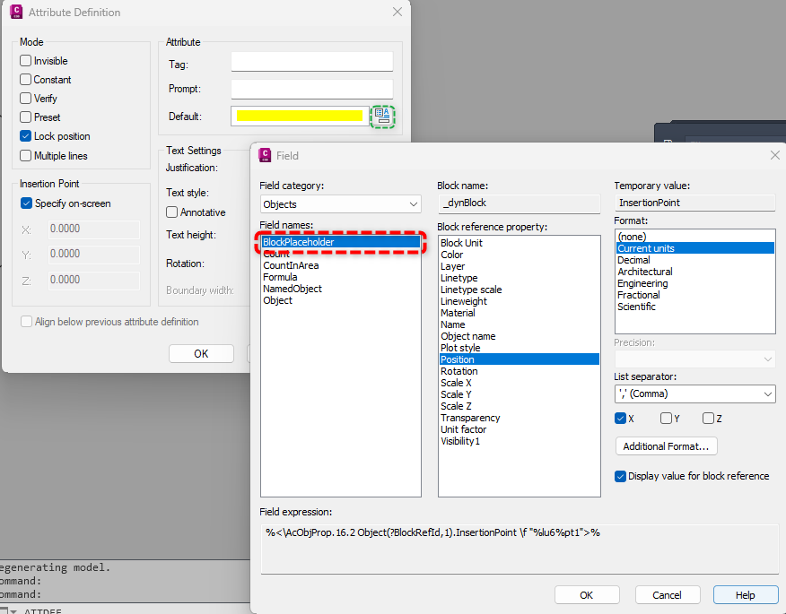 Dynamic Block XYZ Coordinates - Autodesk Community