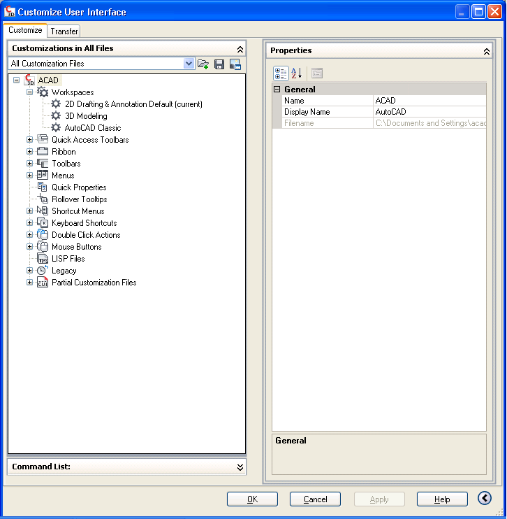 Custom CUI, or Workspace Settings - Autodesk Community