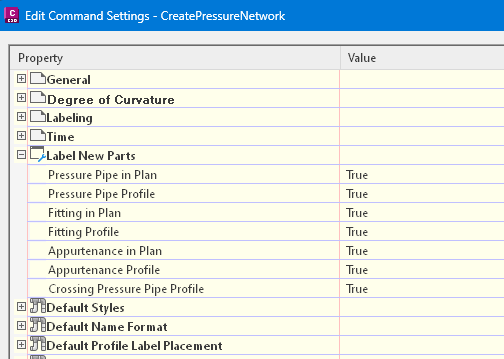 Pressure Network Edit Feature Settings label style not sticking ...