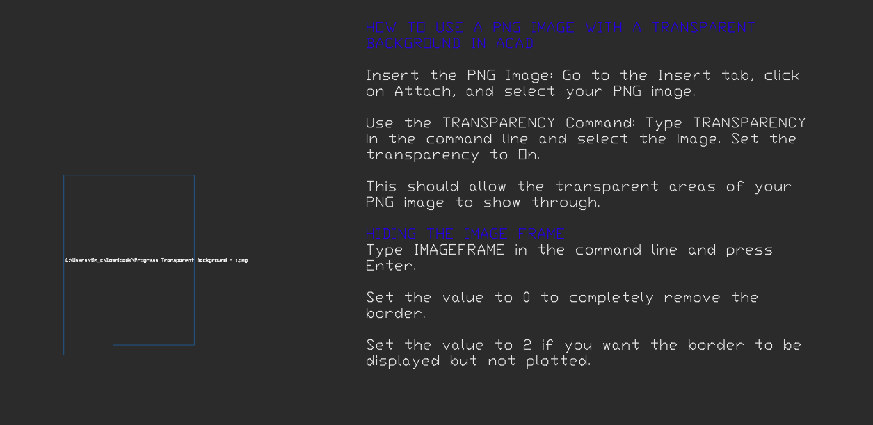 Working With Transparent PNG Images - Autodesk Community