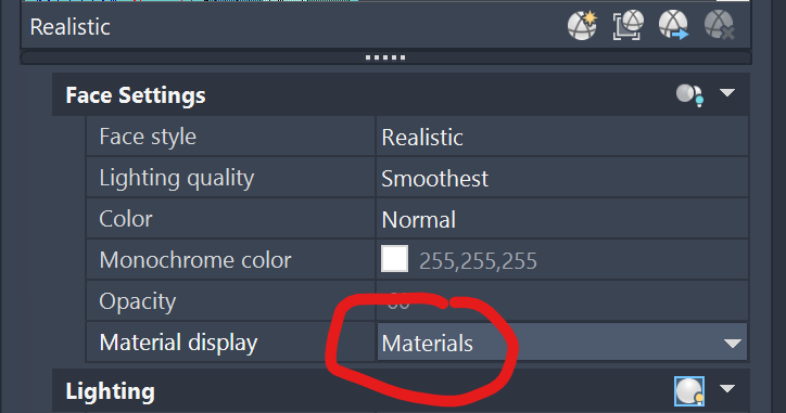 Reflective materials appear black in realistic visual style. Can ...