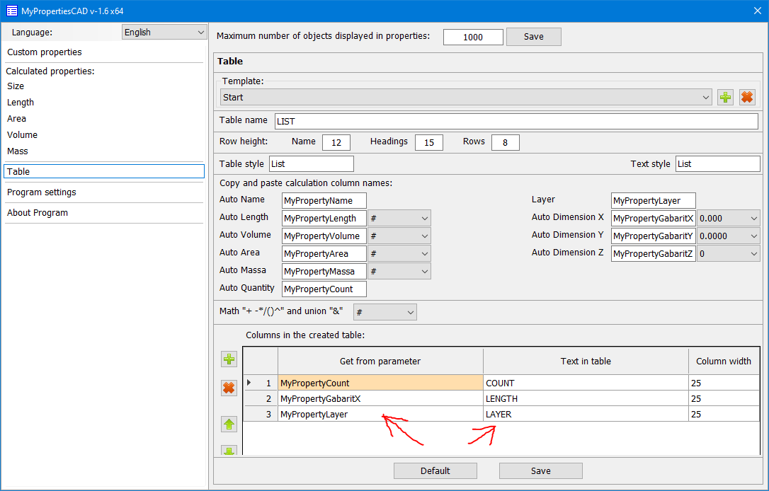 Solved: Make table for Counting dimension in Autocad - Autodesk Community
