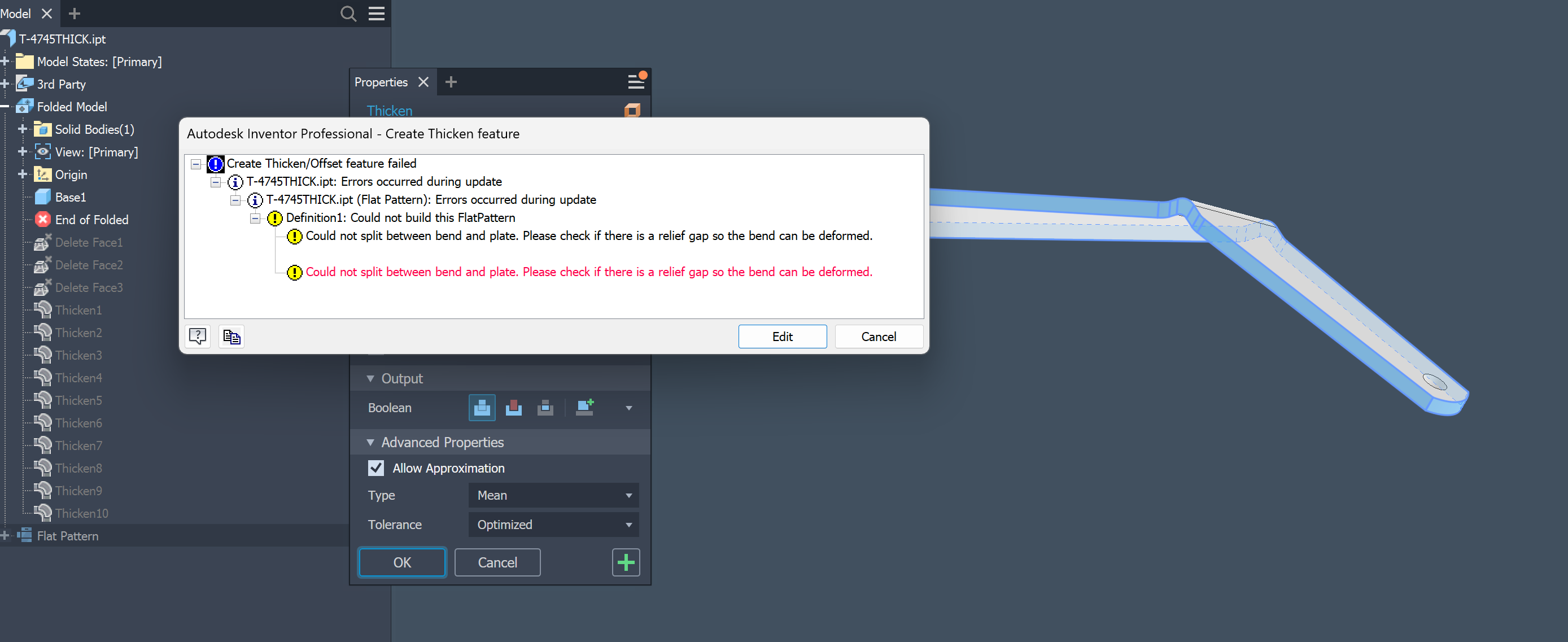 Solved: Thicken Feature - Autodesk Community