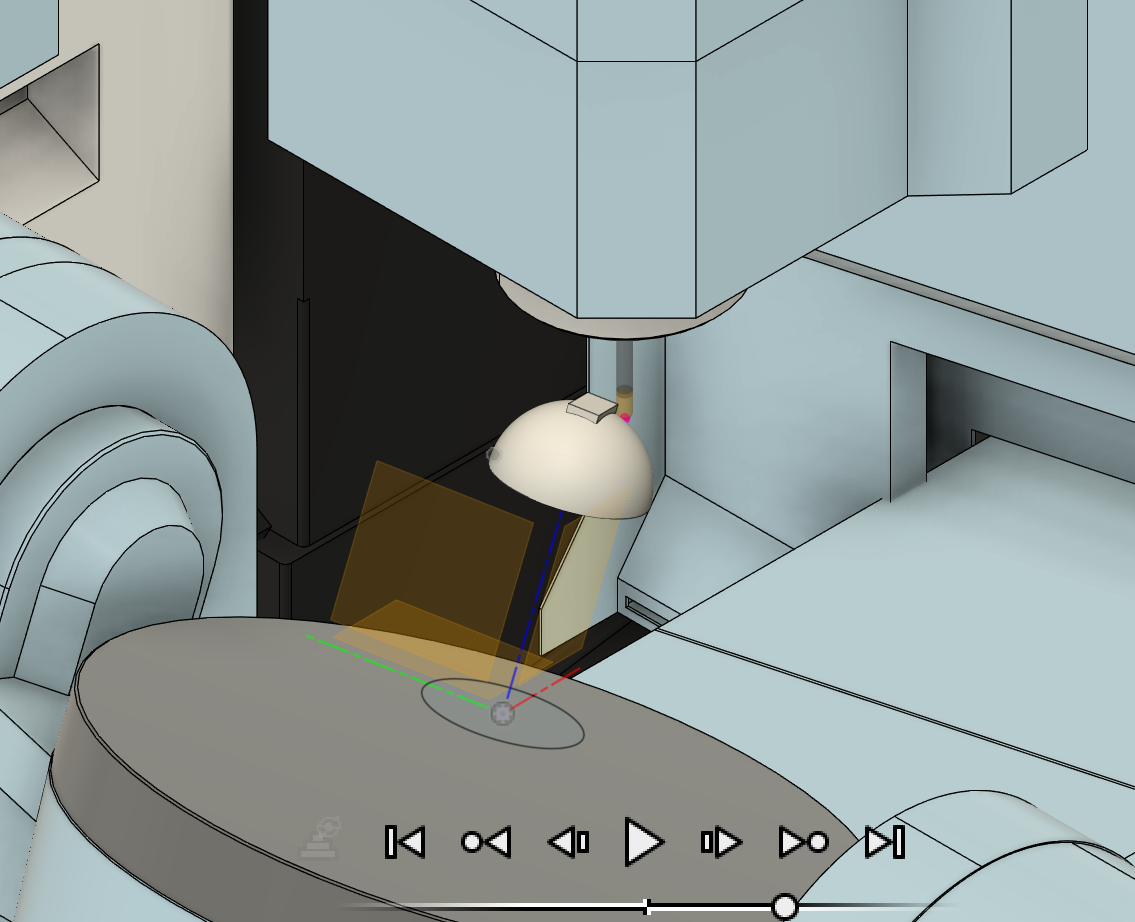 I want to create a toolpath in the opposite direction of the A-axis in simultaneous 5-axis ...