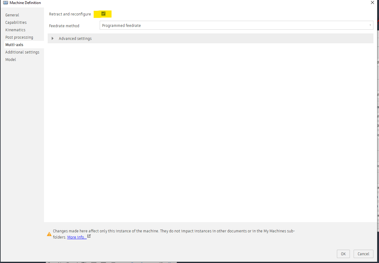 I want to create a toolpath in the opposite direction of the A-axis in simultaneous 5-axis ...