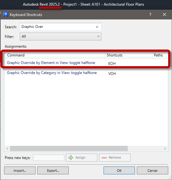 Solved: Missing 'half tone' keyboard shortcut - Autodesk Community