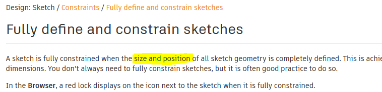 Solved: Defined/Constrained Sketch Elements Behavior - Autodesk Community