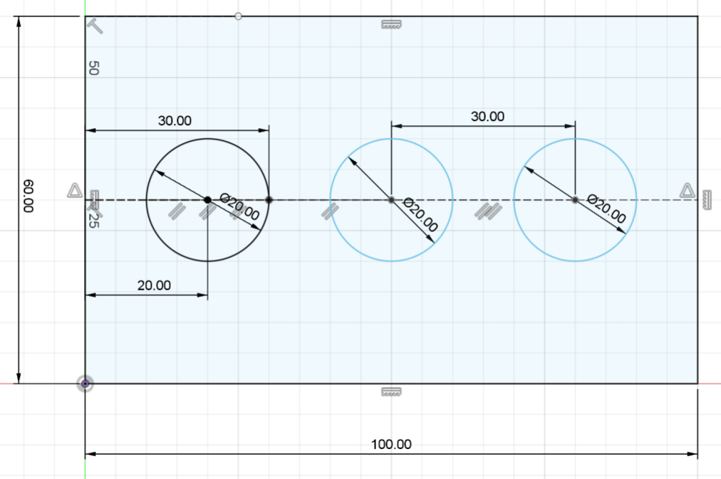 Solved: How to center circles across a rectangle - Autodesk Community