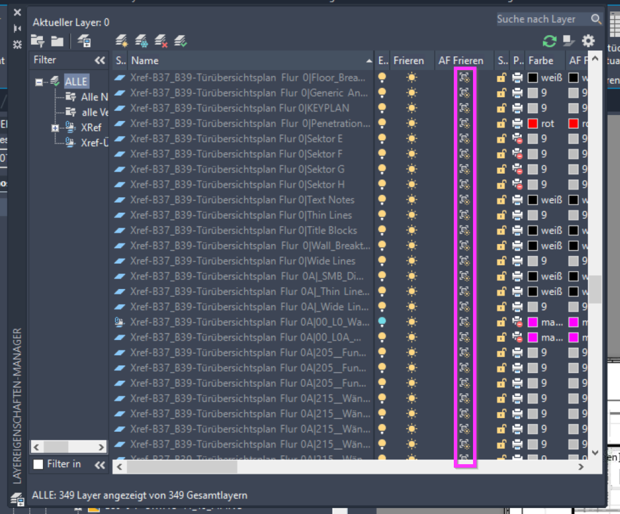 insert Xref in model of a Orthograph. and Xref´s layers tur off when ...