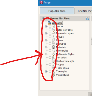 Input to execute the PURGE command - Autodesk Community