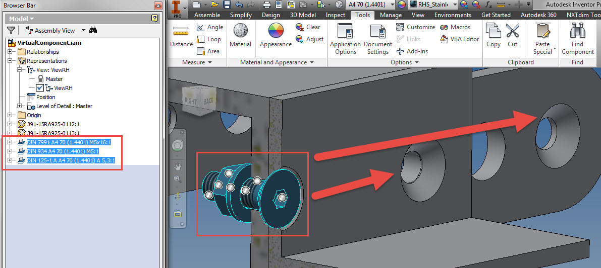 Create a Virtual Component (IAM) in a assembly - Autodesk Community