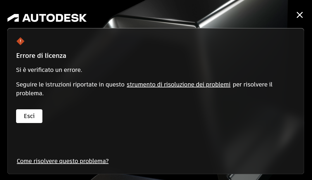 Solved: license error when opening autocad - Autodesk Community