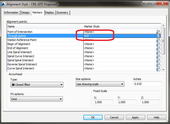 Solved: Alignment Markers along Curves not consistant - Autodesk Community