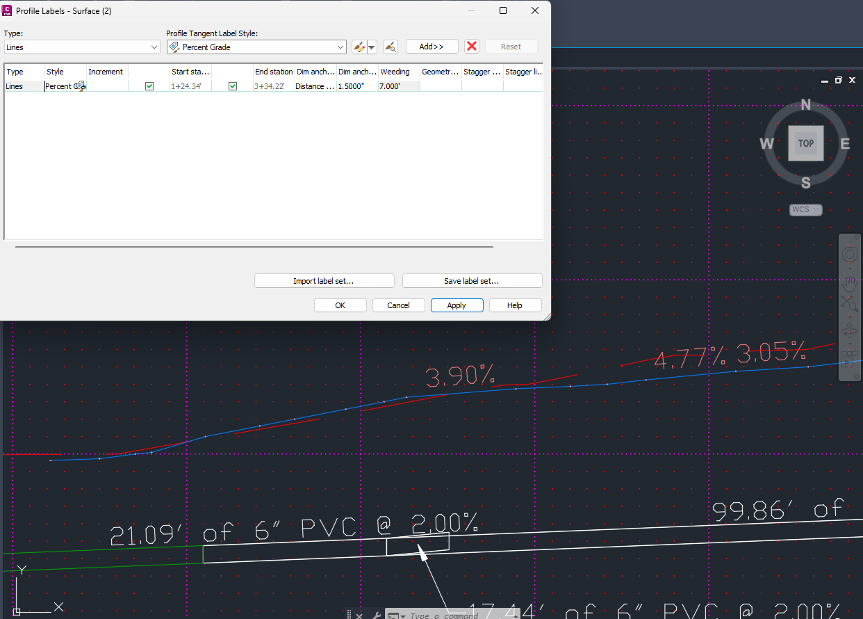 How to make good profile % grade labels? - Autodesk Community