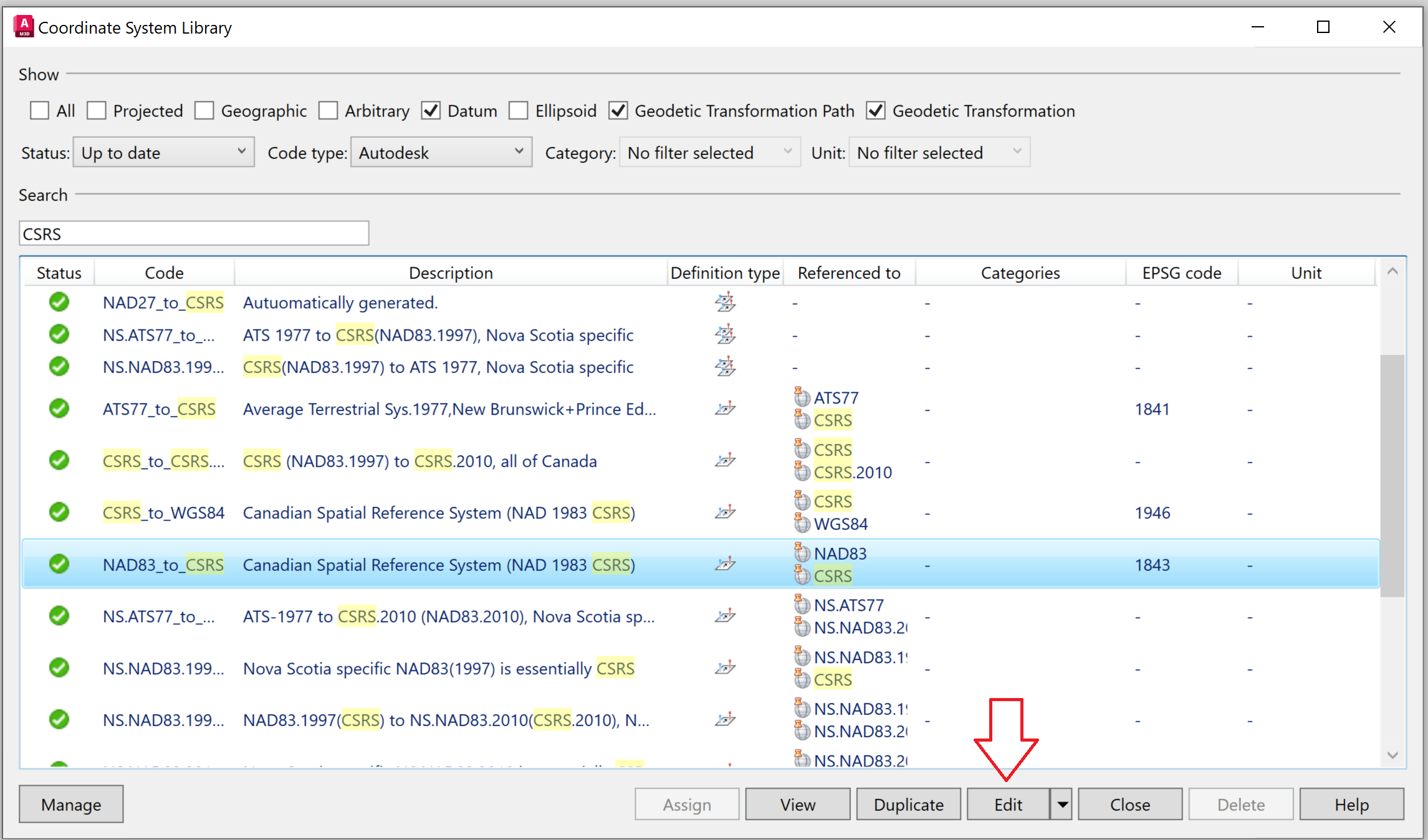 Solved: Attempts to assign CSRS.UTM-17N CRS fail - Autodesk Community