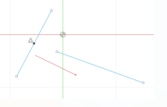 Solved: How do i snap the midpoint of line A to "any" position on line ...