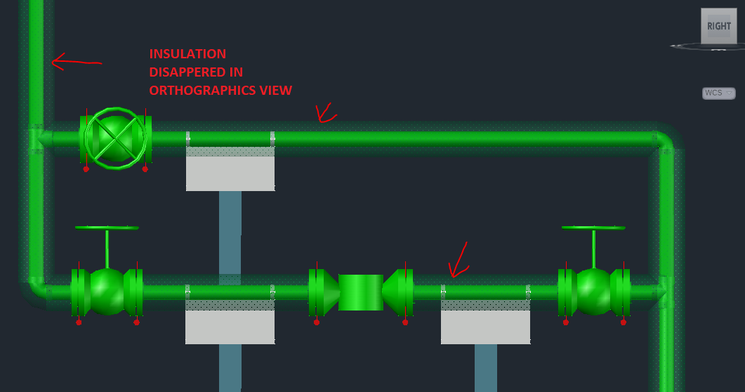 Solved: insulation disappeared/missing in orthographic extracted view ...