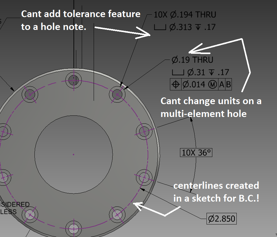 MBD / 3D Annotations: Can't change the units on one dimension ...