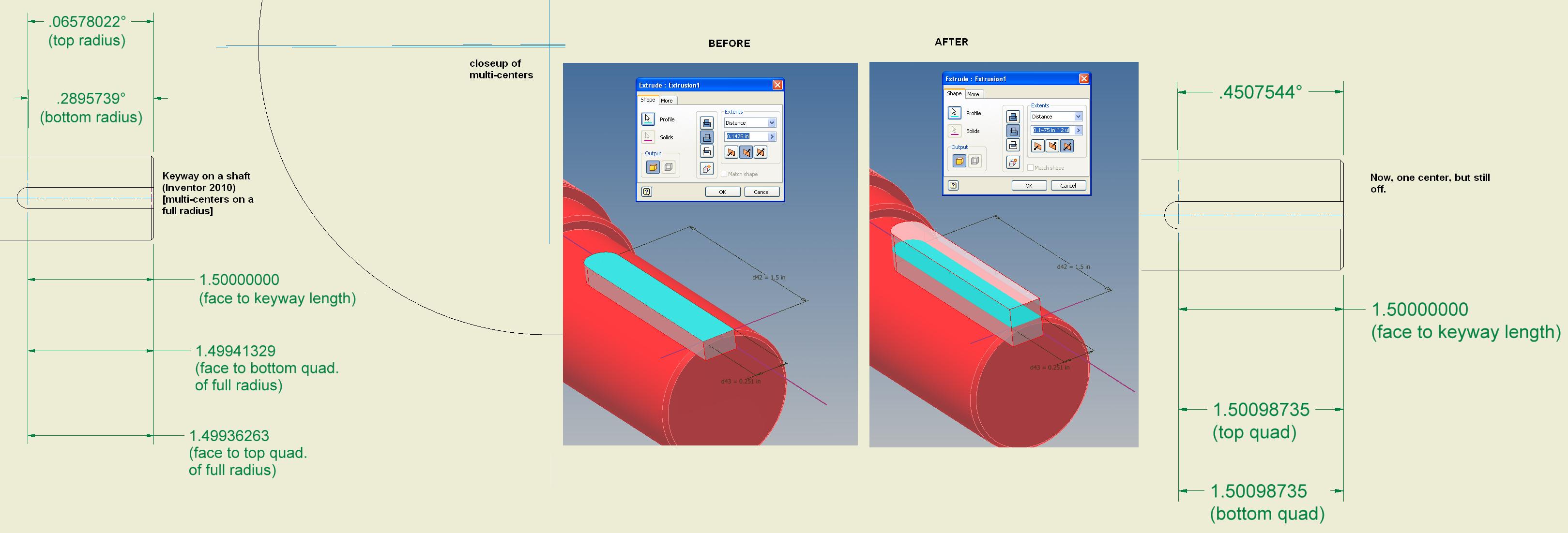 Solved: Centerlines for a keyway on a shaft = problems - Autodesk Community