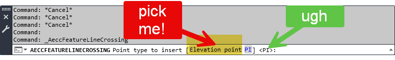 Feature Lines Insertion points at crossings more than one at a time? - Autodesk Community