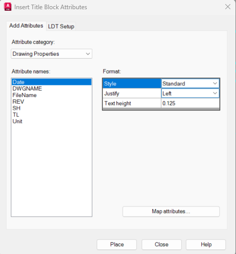 Putting a new attribute category - Autodesk Community